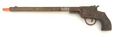 VINTAGE ANTIQUE STEVENS VICTOR CAST IRON CAP GUN MADE IN USA 10 INCH ...