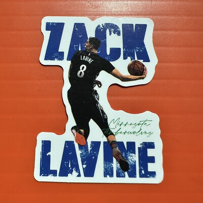Zack Lavine STICKER Minnesota Timberwolves NBA Basketball | eBay