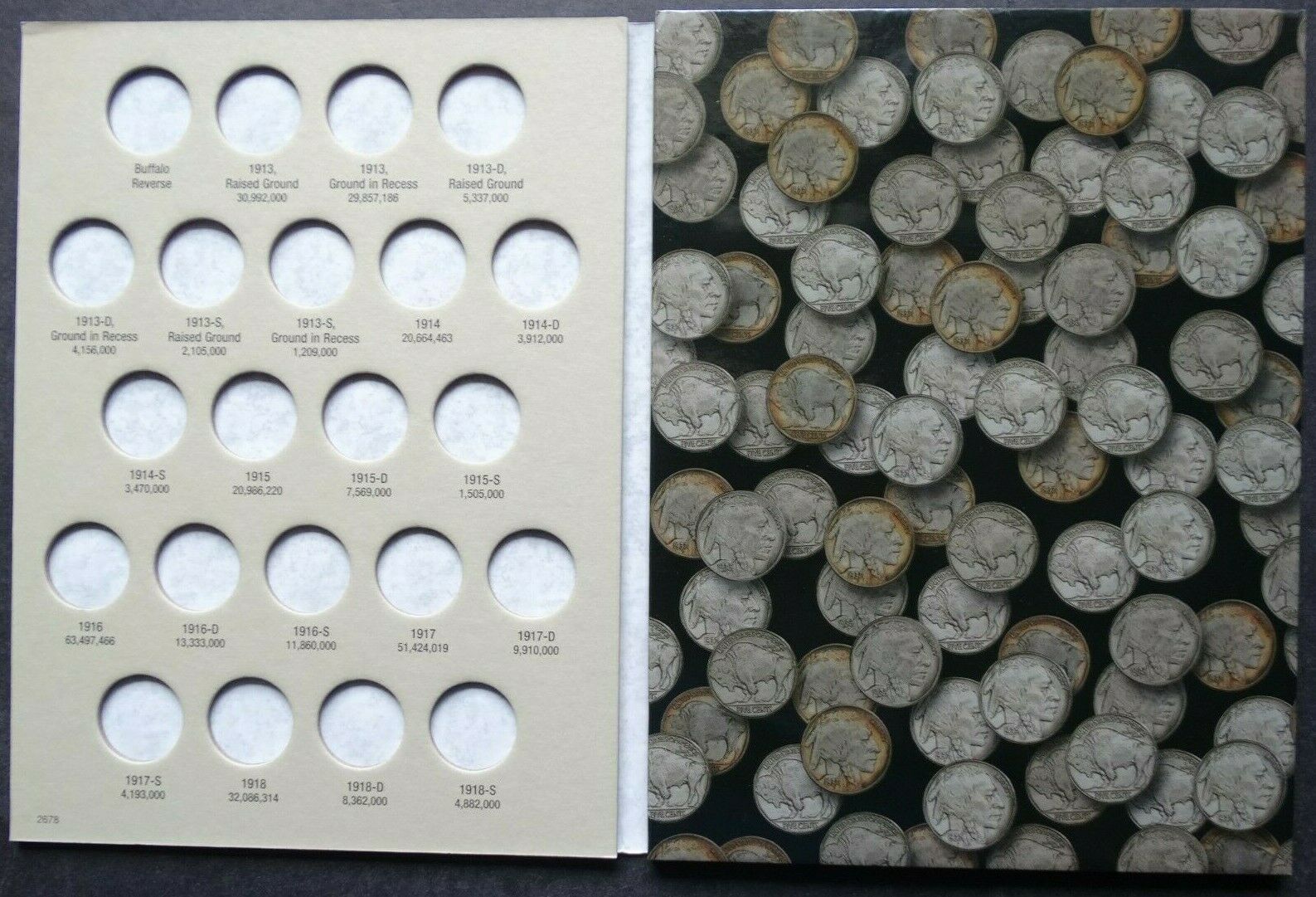 Set of 2 - He Harris Liberty Buffalo Nickel Coin Folders 1883-1938 ...