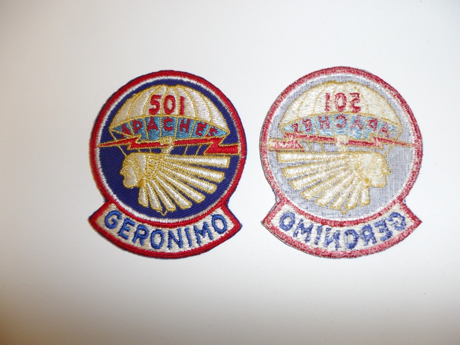e1449 Korea US Army 501 PIR Geronimo Airborne Parachute Infantry ...