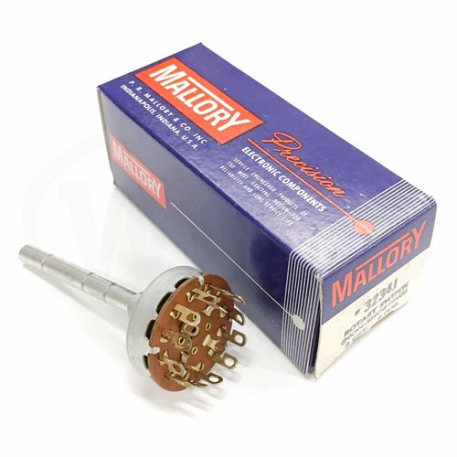 Mallory 3234J Rotary Selector Switch, 4 Position, 3-Pole, Non-Shorting ...