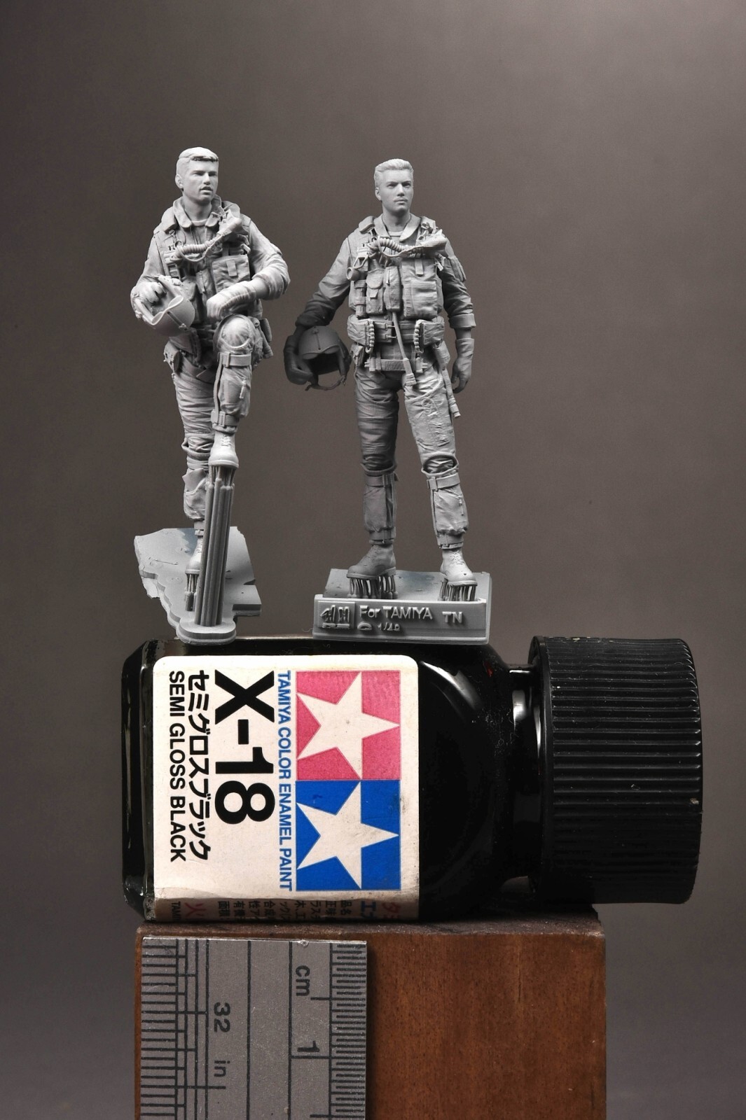 1/48 1980's USN U.S. NAVY F-14 PILOTS DUO unpainted R08-48 by R2 ...