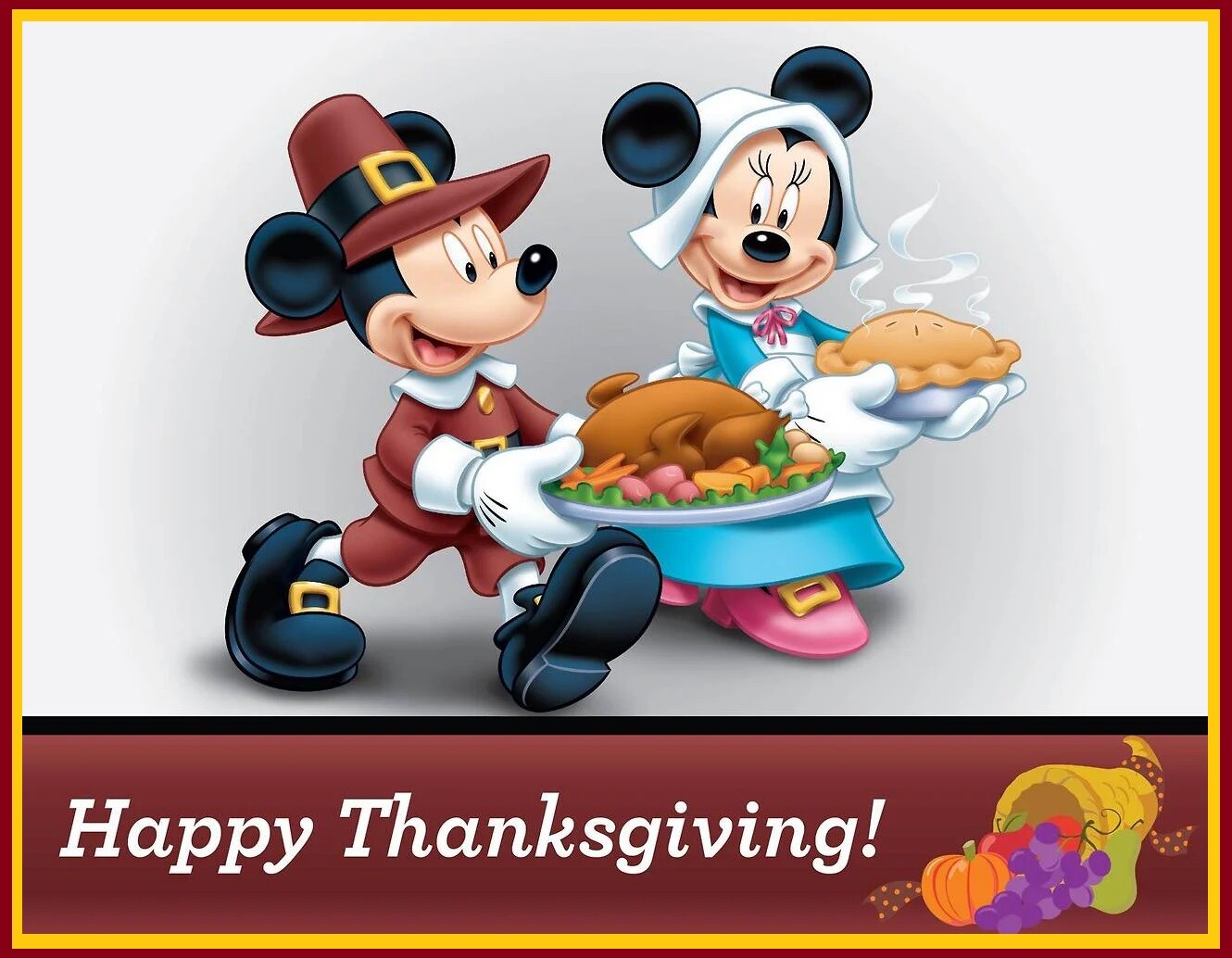 Happy Thanksgiving Mickey Mouse
