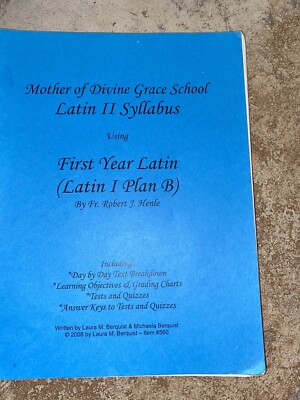 Mother Divine Grace: Latin II Syllabus 1st Year Latin 1 Plan B | eBay