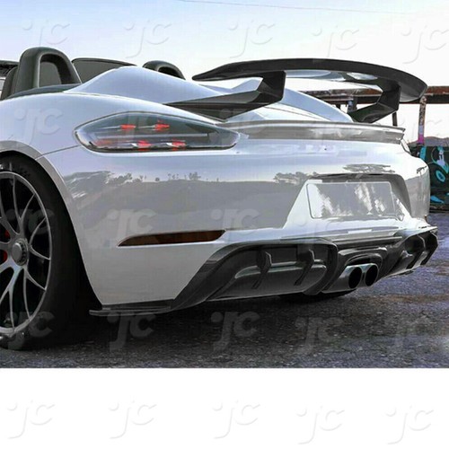 For Porsche 718 Boxster Cayman Spyder Rear Bumper Diffuser Lip REAL ...
