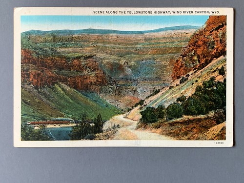 Yellowstone Highway Wind River Canyon WY Litho Postcard A1268083141 | eBay