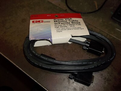 GC ELECTRONICS 45-1870 SUPER VGA MONITOR CABLE 10 FT. (622) | eBay