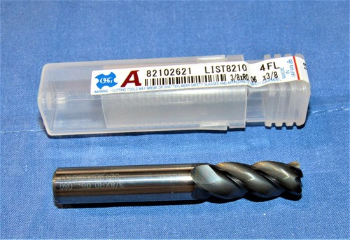 OSG Advanced Performance Anti-Vibration Carbide End Mills 3/8 Dia.0.06 ...
