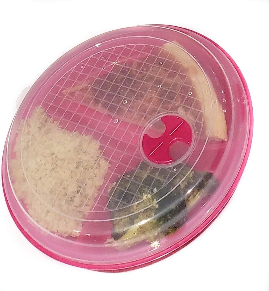 2 Pack Divided Microwave Plates with Lids – 3 Section BPA Free Portion ...