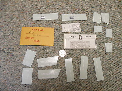 Gene Walp decals S S-20 Central of Georgia box car red wh lett black ...