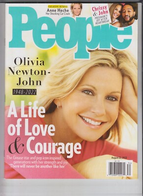 OLIVIA NEWTON JOHN GOODBYE PEOPLE MAGAZINE AUGUST 22 2022 NO LABEL | eBay