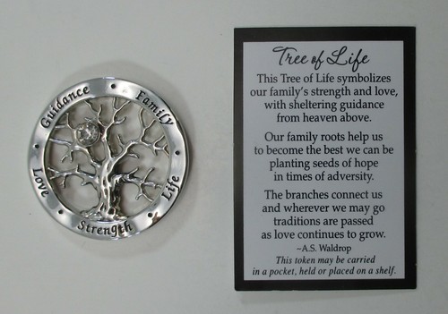 Y2 Tree of Life POCKET TOKEN Figurine family roots love strength life ...