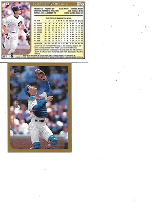 Scott Servais 1999 Topps Baseball Card #79 BOG 2 FREE Chicago Cubs | eBay