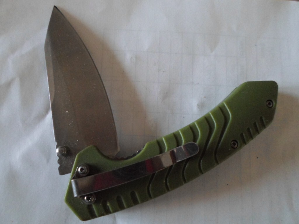 OFFICIAL NRA GREEN TACTICAL SURVIVAL LINER LOCK FOLDING POCKET KNIFE ...
