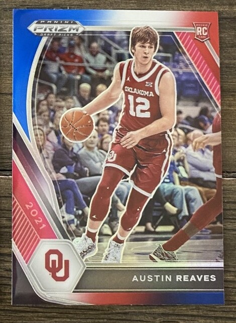 2021-22 Panini Prizm Draft AUSTIN REAVES Red White and Blue Prizm ...