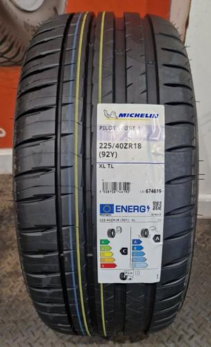 1 x 225/40 ZR18 Michelin Pilot Sport 4 92Y XL TL 225 40 18 2254018- ONE ...