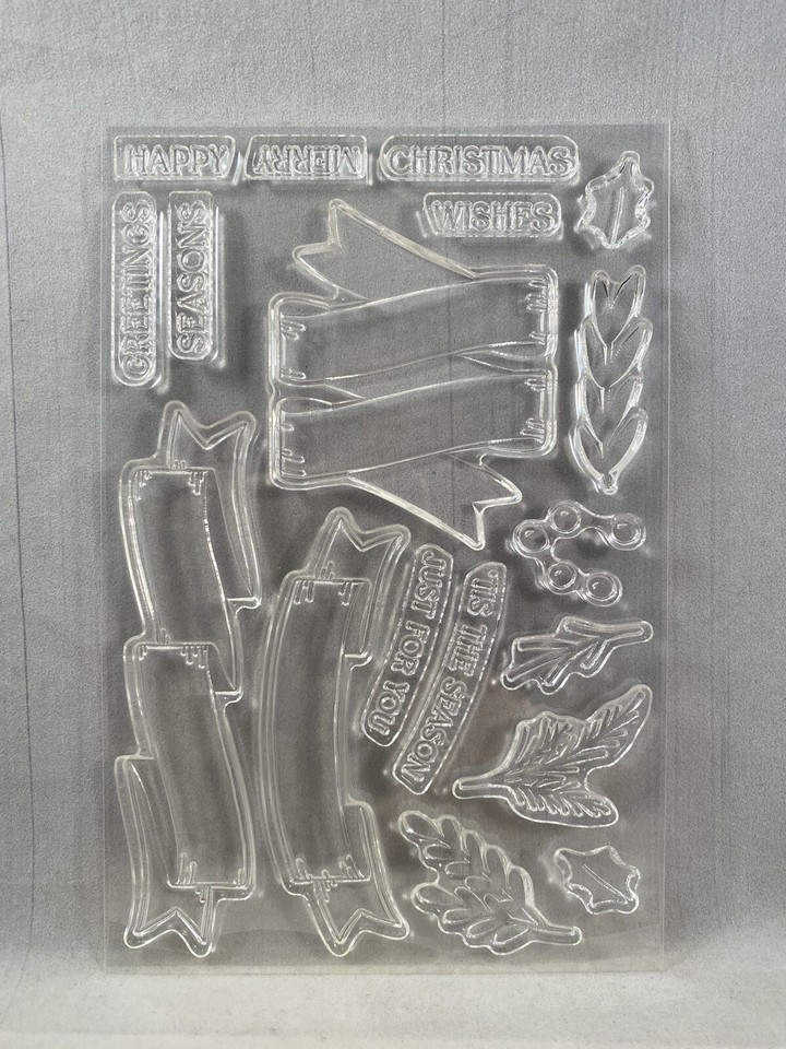 CHRISTMAS BANNERS Stamp Set CHRISTMAS BANNERS Dies Stampin Up H22 | eBay