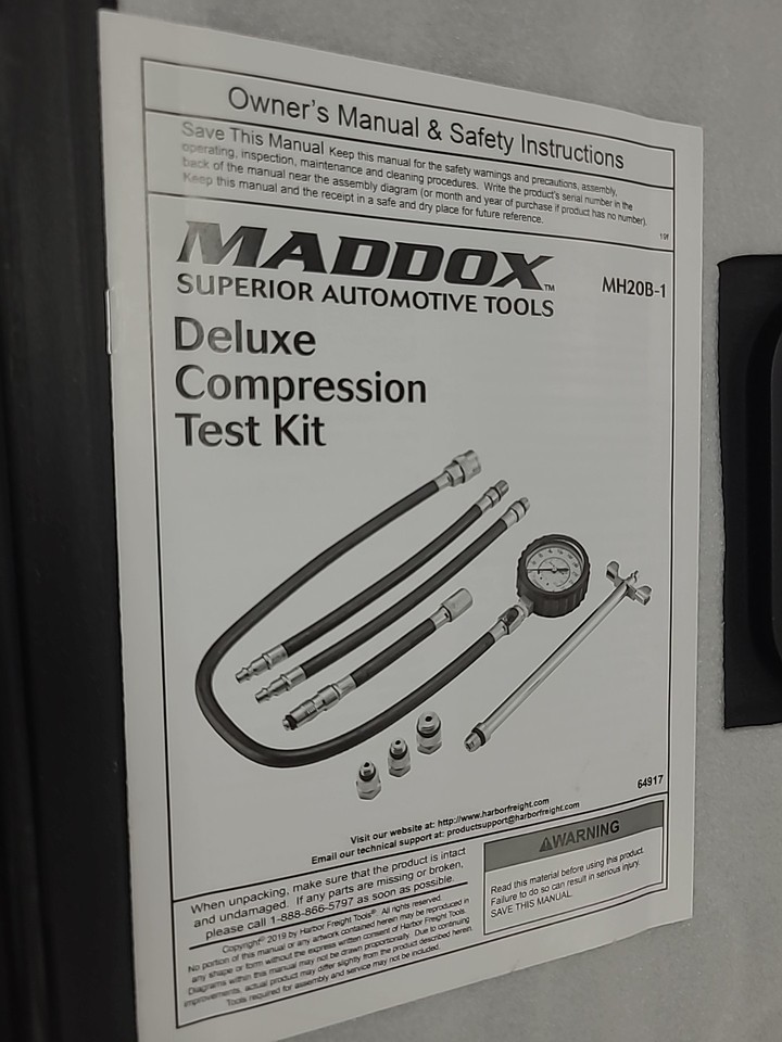 USED Maddox Superior Automotive Tools MH20B-1 Deluxe Compression Test ...