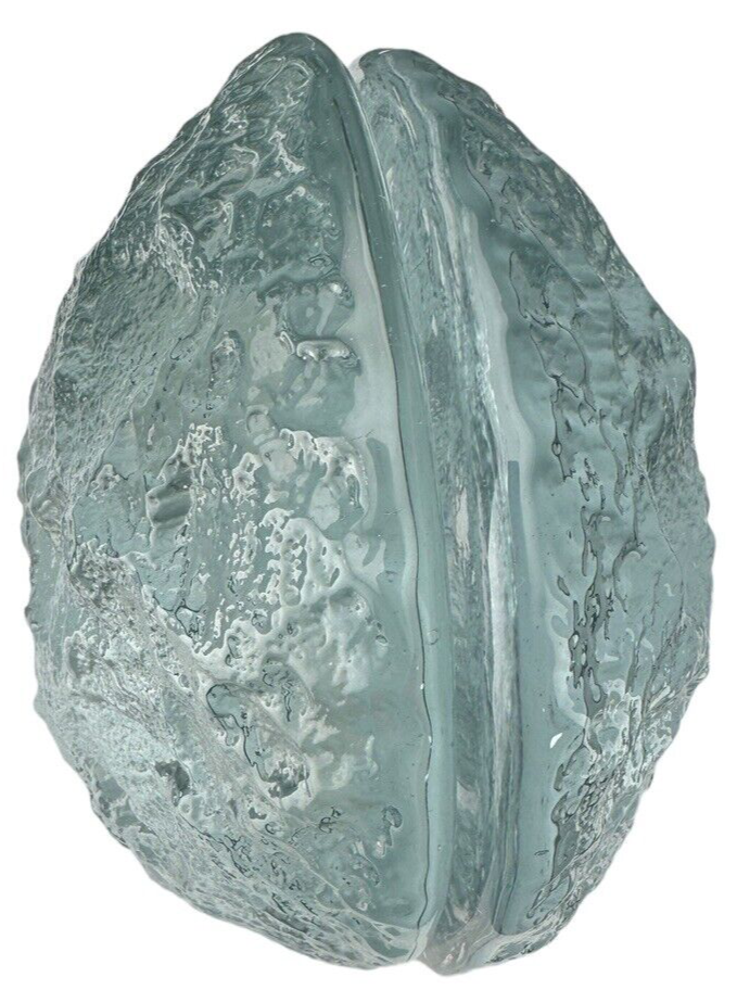 BLUE RIBBON GLASS Scottie Dog Crackle Ice Wedge Bookends Hand Crafted 5 ...