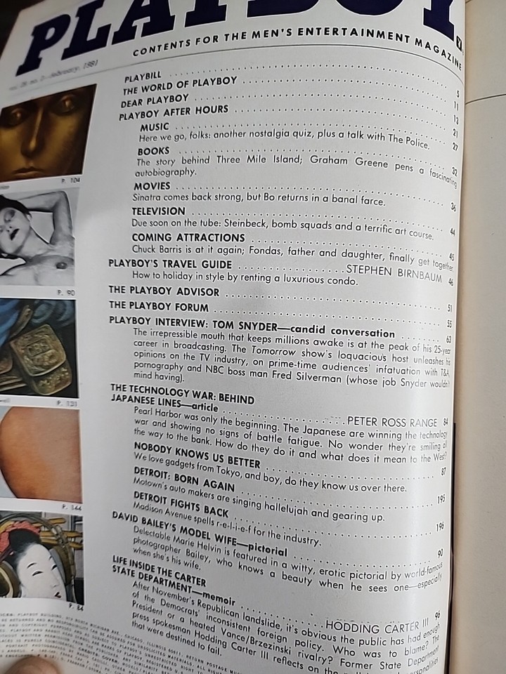 1981 Feb Vintage PLAYBOY Terri Wells, Vicki Lynn Lasseter Centerfold (CP154) | eBay