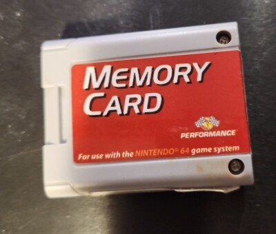 Nintendo 64 Memory Card - N64 Controller Pak by Performance - Model B ...