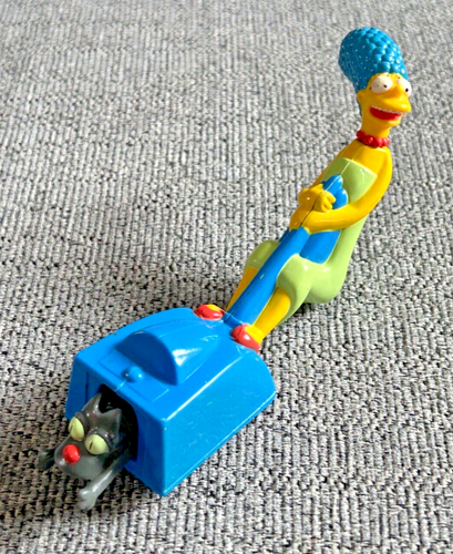 The Simpsons Marge Simpson 1998 Vacuum Cleaner Snowball II Toy Figure ...