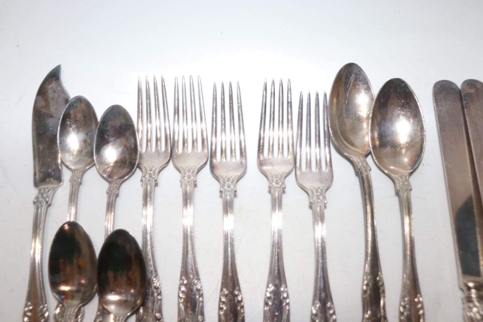 Antique 1902 Gorham Electroplate Silver Plated Monogram Silverware 19 ...