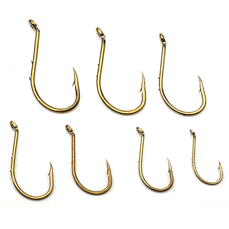 TEA COLOR 8299 Sharp Octopus Beak Baitholder Hooks Fishing Jig Circle ...
