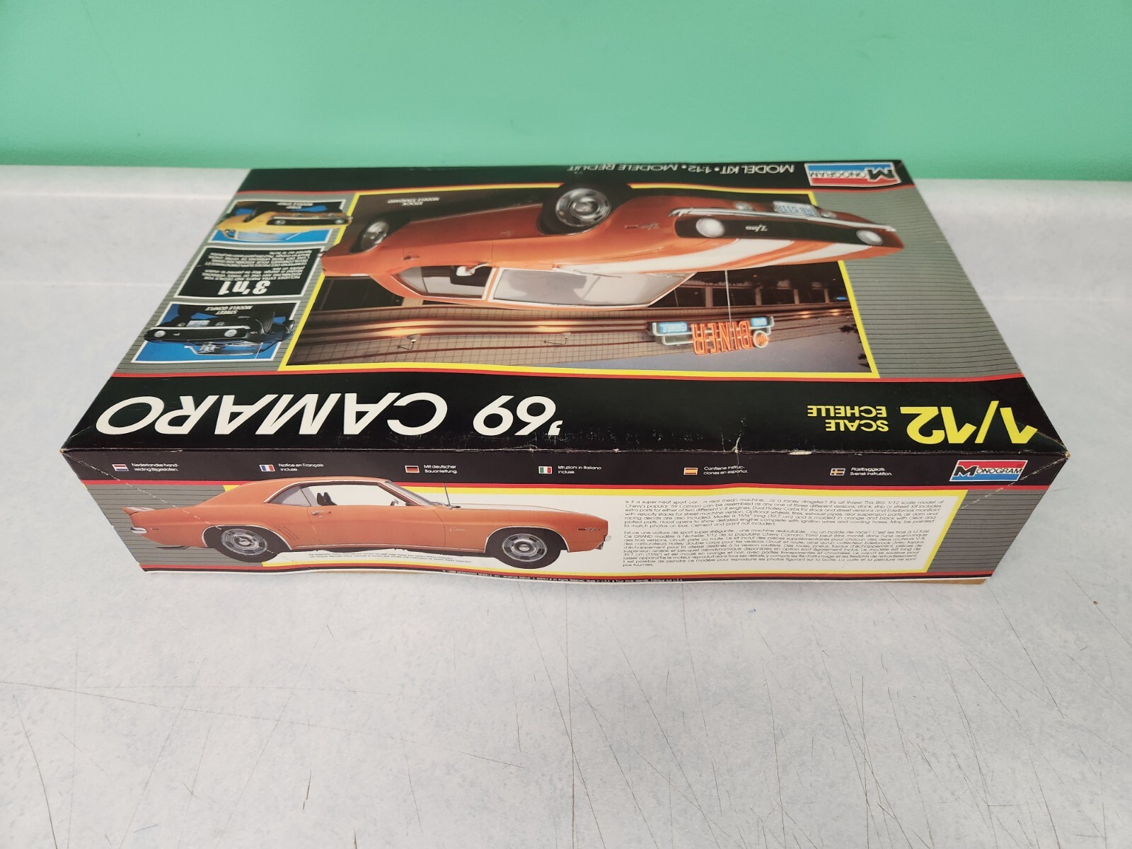 Monogram 69 Chevy Camaro 1:12 Scale Model Kit - Orange (2802) for sale ...