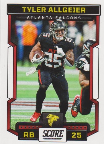 Tyler Allgeier 2023 Score Football Card #38 Atlanta Falcons | eBay