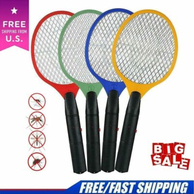 Electric Bug Pest Insect Fly Wasp Handheld Racket Zapper Killer ...