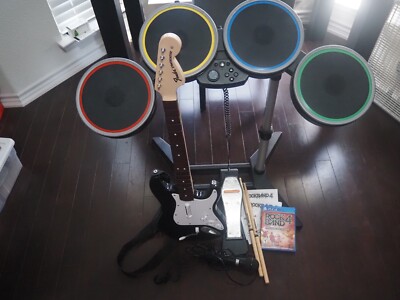 Rock Band 4 Band-in-a-Box Bundle (Sony PlayStation 4, 2015) Drums ...