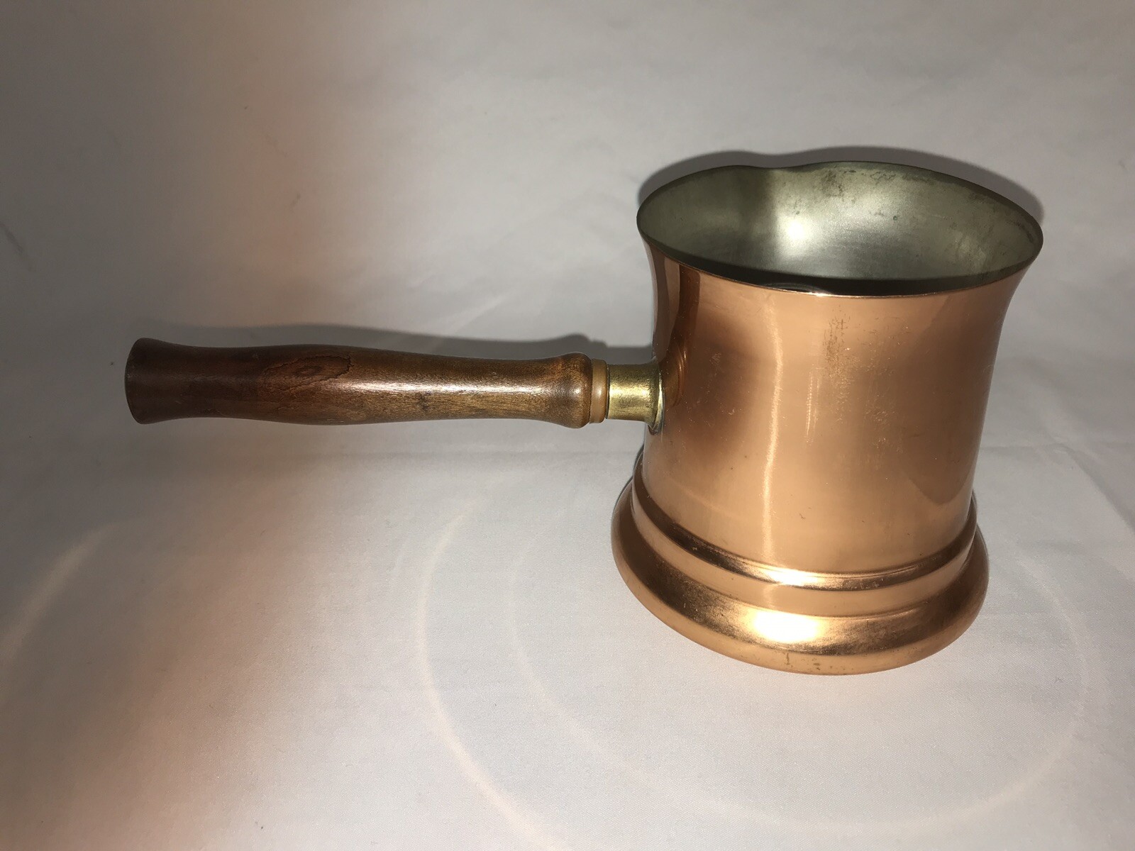 Vintage Teleflora Le Petit Saucier Shabby Chic Copper Pot Pitcher Sauce ...