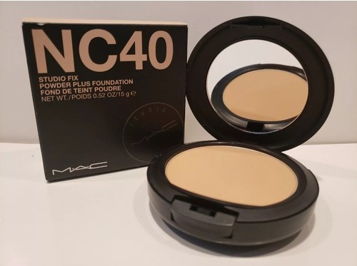 Mac Studio Fix Powder Plus Foundation NC40 AUTHENTIC NEW Quantity 2 ...