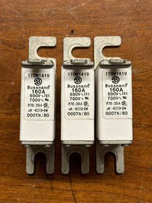 Bussmann 170M1419 160A 690V Square Fuse | eBay