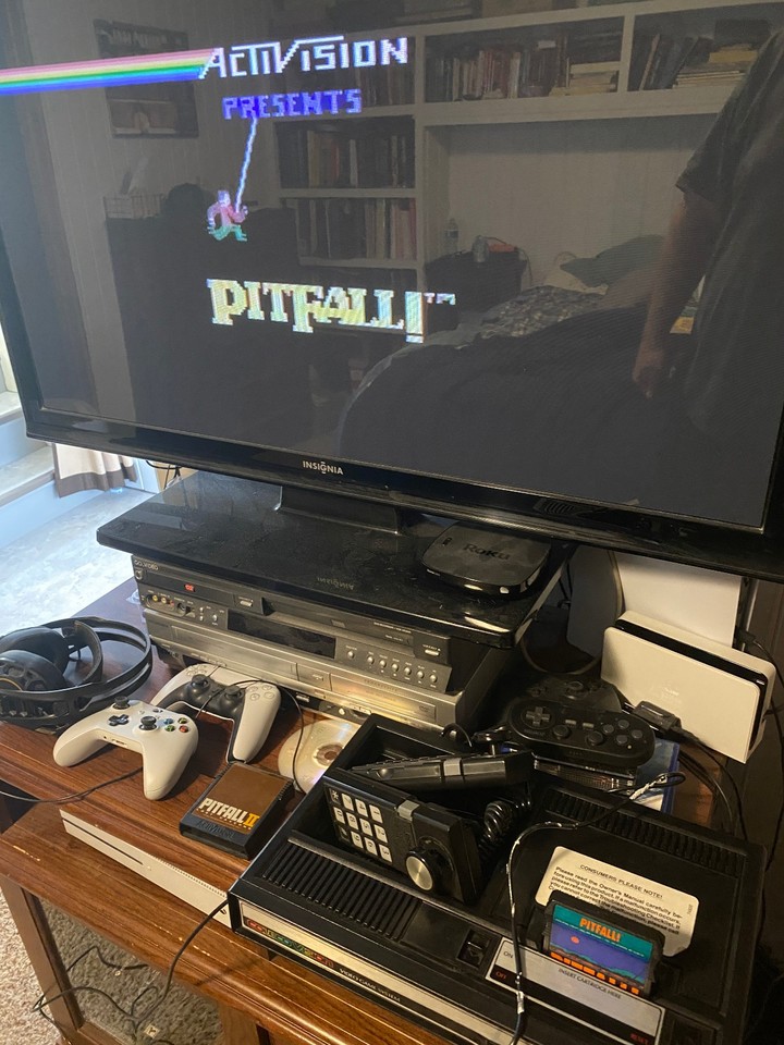 ColecoVision Console in Original Box W Donkey Kong Pitfall RIver Raid ...