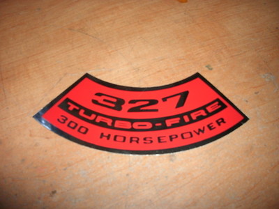 CHEVROLET CAMARO CORVETTE IMPALA 327 TURBOFIRE 300HP AIR CLEANER TOP ...