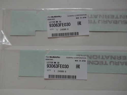 Genuine Subaru 05-07 Impreza WRX STi Side Door STi Stickers 93063FE030 ...