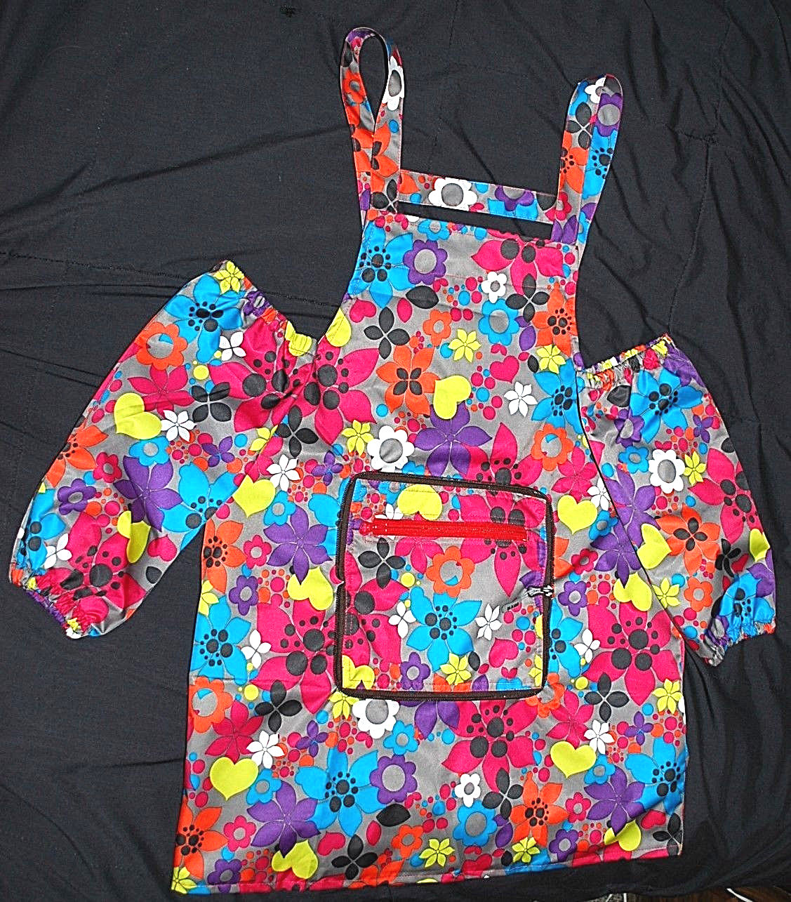 Premium Waterproof Apron with matched sleeves pvc coated adjustable ...