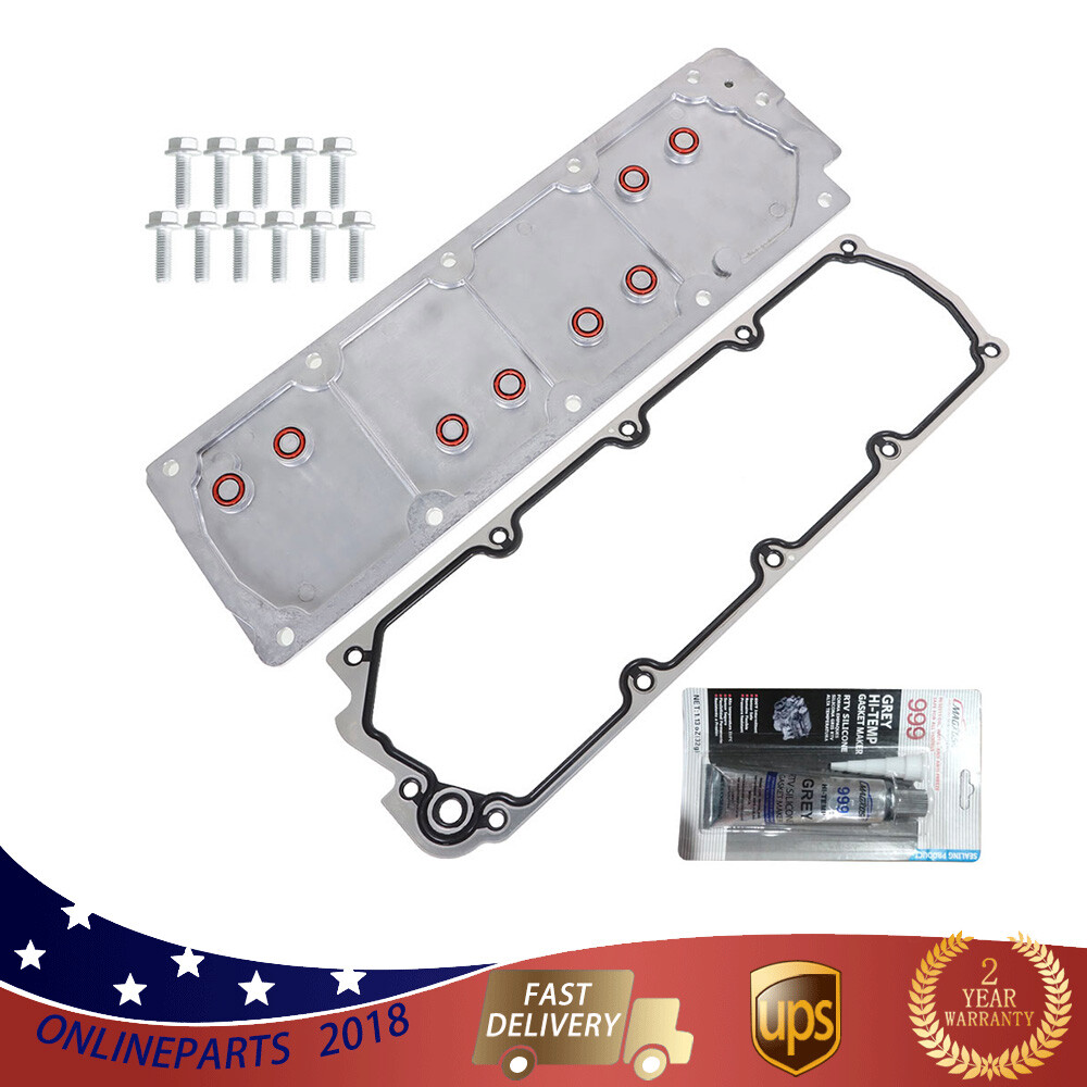 For GM LS2 LS3 GMC Silverado Gen 4 Engine Valley Cover Kit W/ Gasket ...