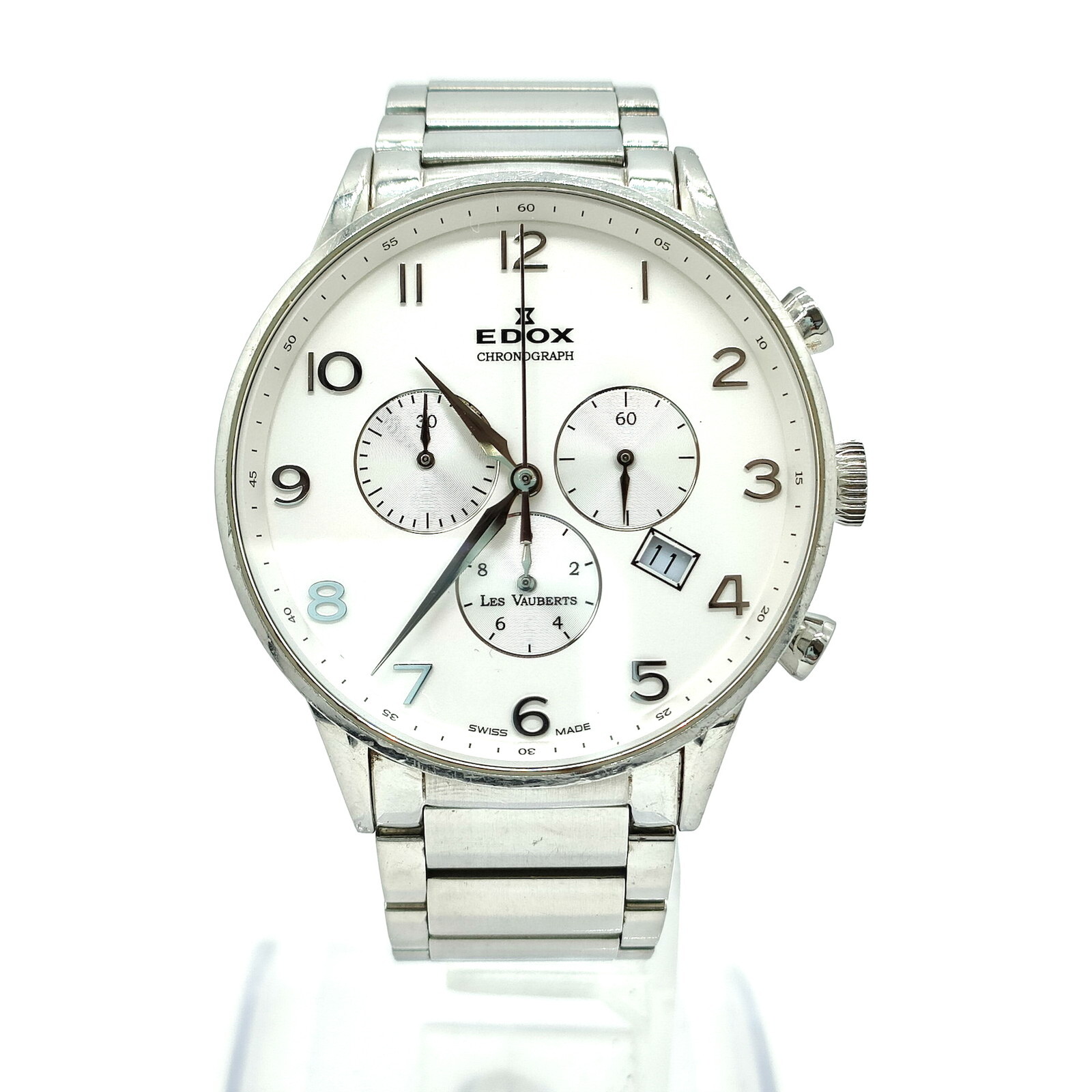 EDOX Watch 620706 40mm Men's Whites X Silver 434723 | eBay
