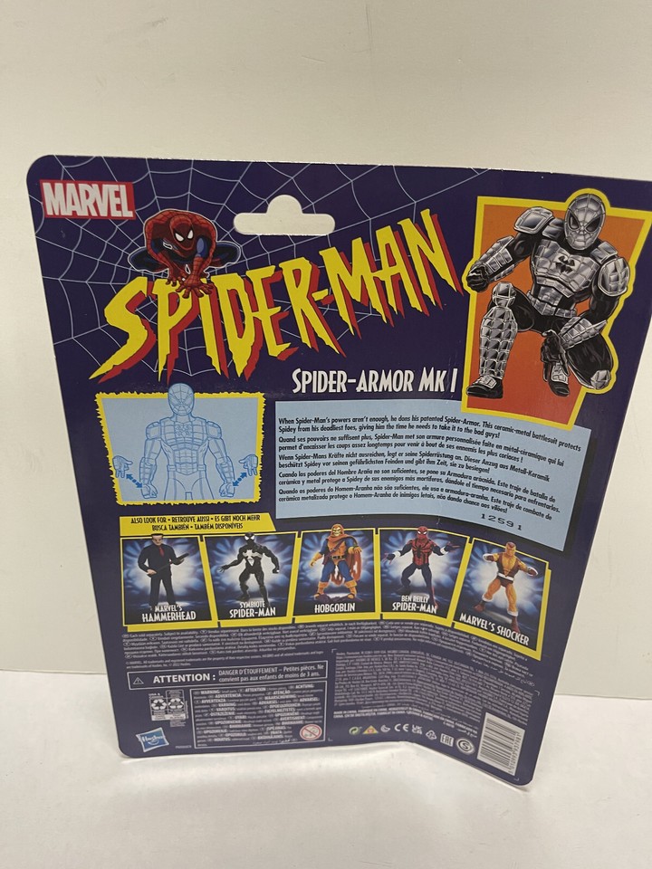 Marvel Legends SPIDER-ARMOR MK I Figure Spider-Man Retro Hasbro 2022 New DMG PKG | eBay