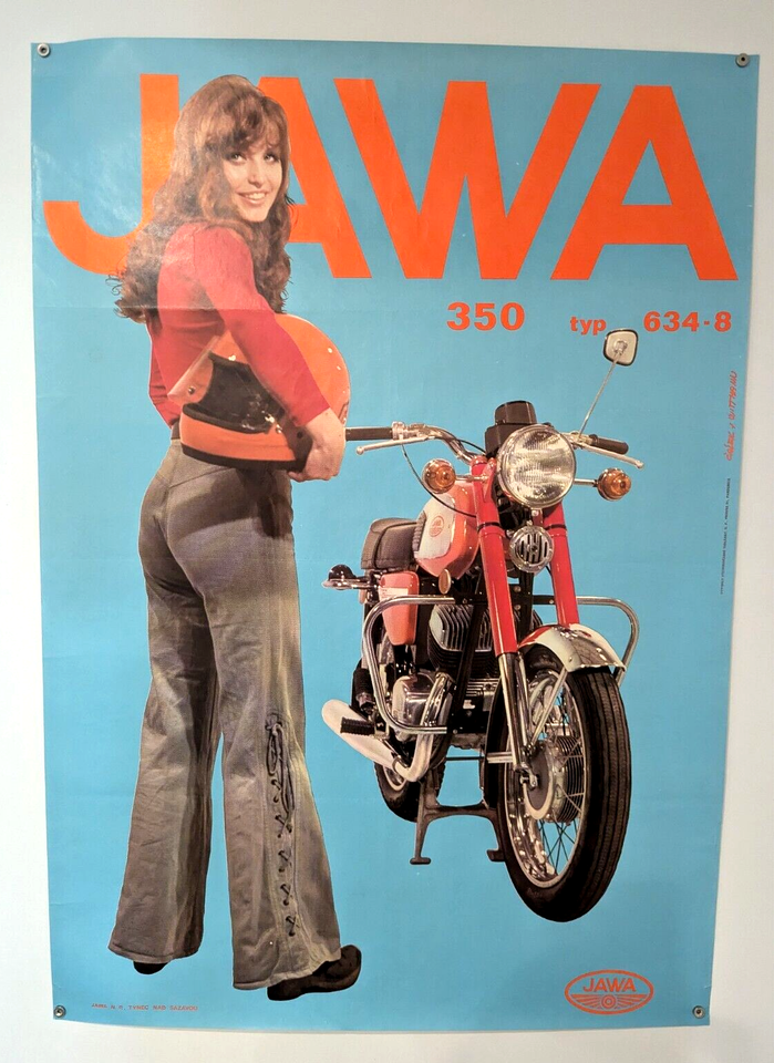 Motorcycle & Girl JAWA 350 typ 634.8 - Technical Center Java Original ...