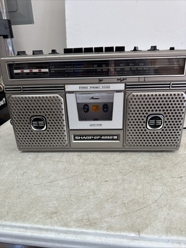 VTG Sharp GF-5050 Boombox Radio Cassette & Recorder Very Rare Works | eBay