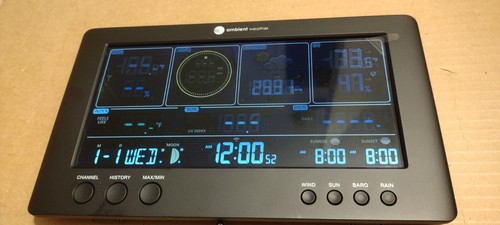 Ambient weather Station WS-7079 Receiver Display Console w/power supply ...