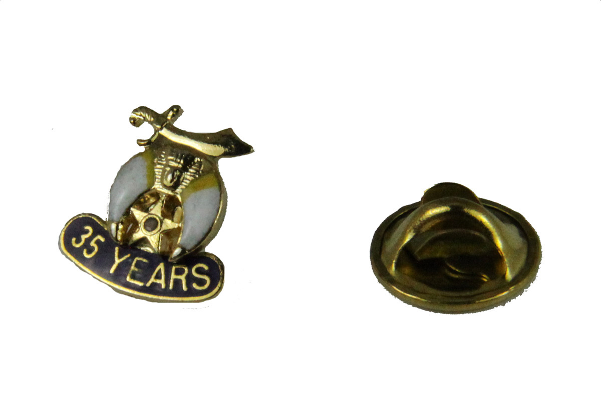 3030235 Shriner 35 Years of Service Lapel Pin Thirty Five Year Shrine ...