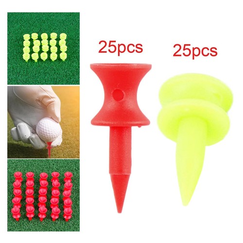 25 Pieces Golf Tees Golf Equipment for Home Turf and Driving Range ...