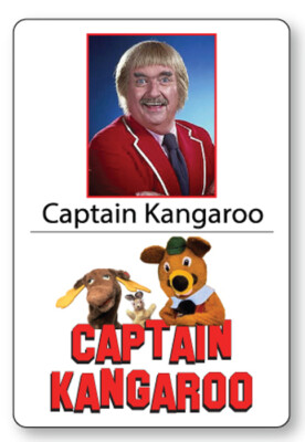 CAPTAIN KANGAROO KIDS TV SHOW NAME BADGE TAG HALLOWEEN COSPLAY MAGNET ...