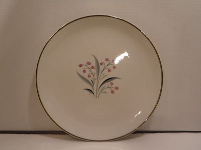 5 Princess China Flair Salad Plates 8 1/4" Gray Leaves Pink Flowers | eBay