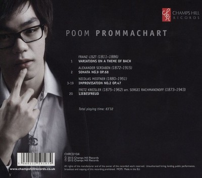 POOM PROMMACHART LISZT, SCRIABIN, MEDTNER NEW CD 5060212591074| eBay